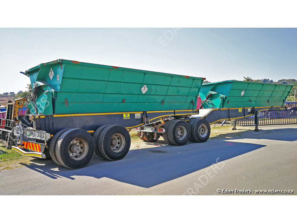 2017 SA Truck bodies 36 cube interlink side tipper trailer on air ...