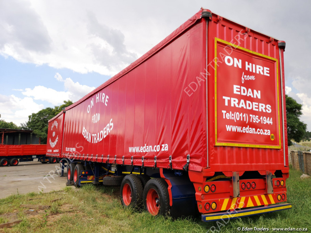 Superlink tautliner trailer for rent